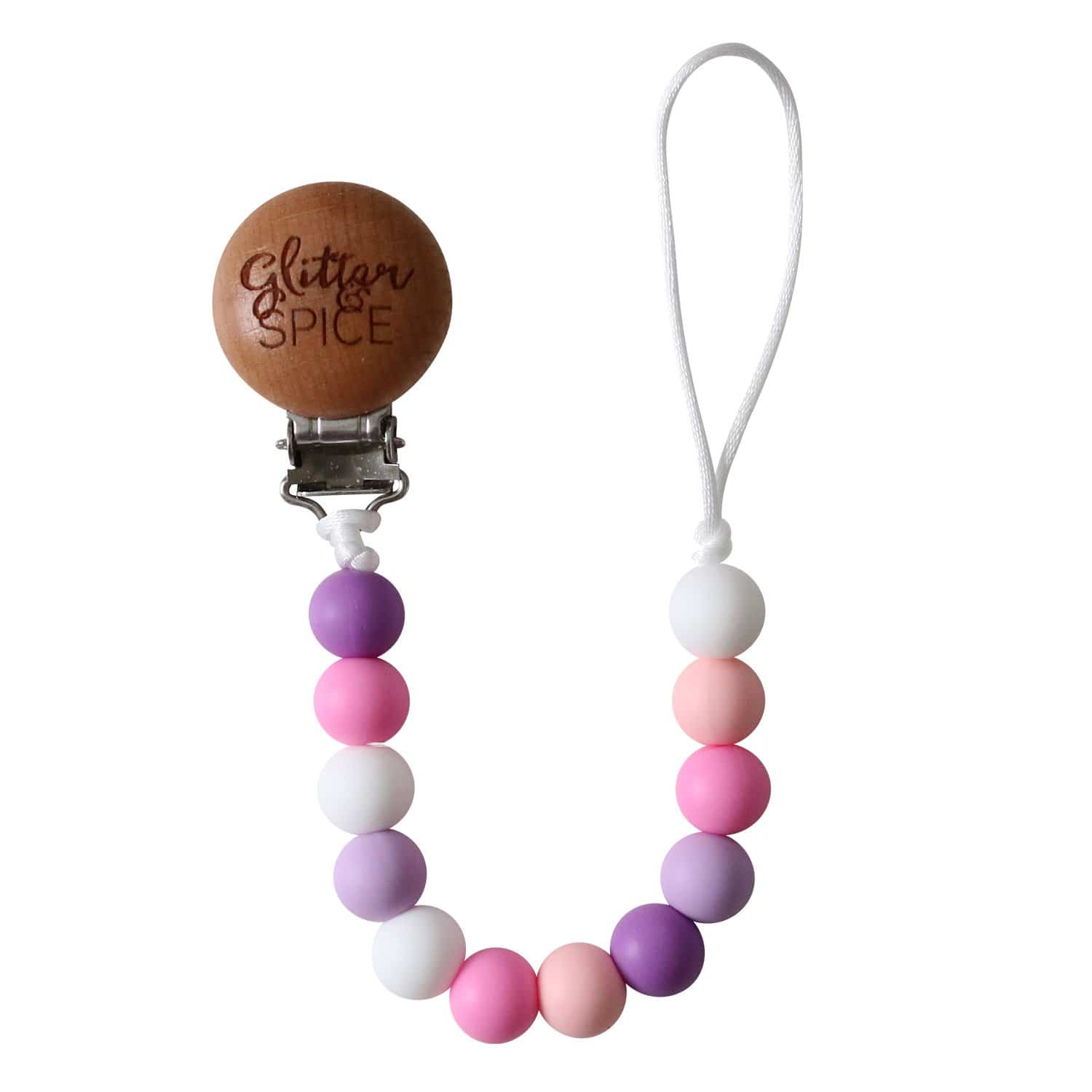 Silicone Pacifier Clip - Esme – Glitter & Spice