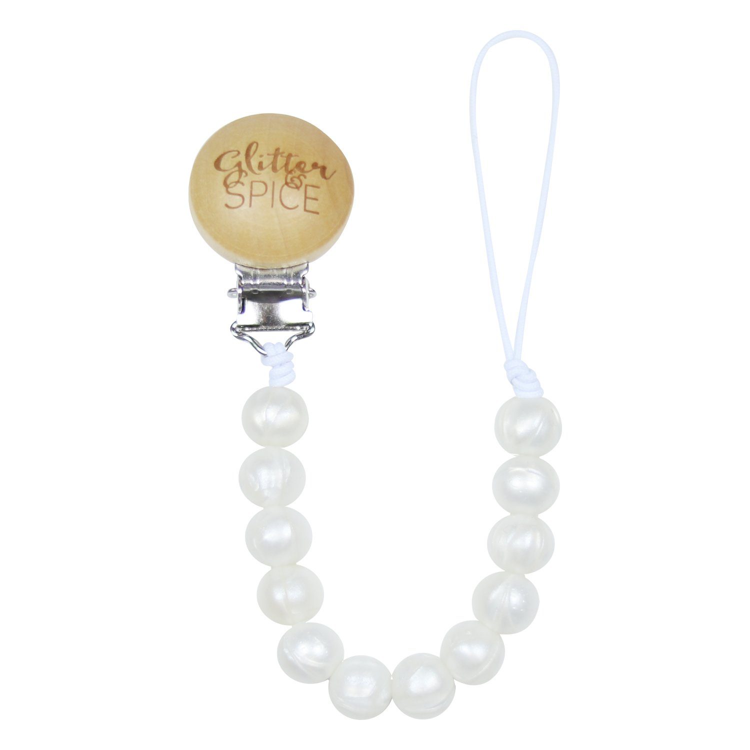 Silicone Pacifier Clip - Lacey – Glitter & Spice